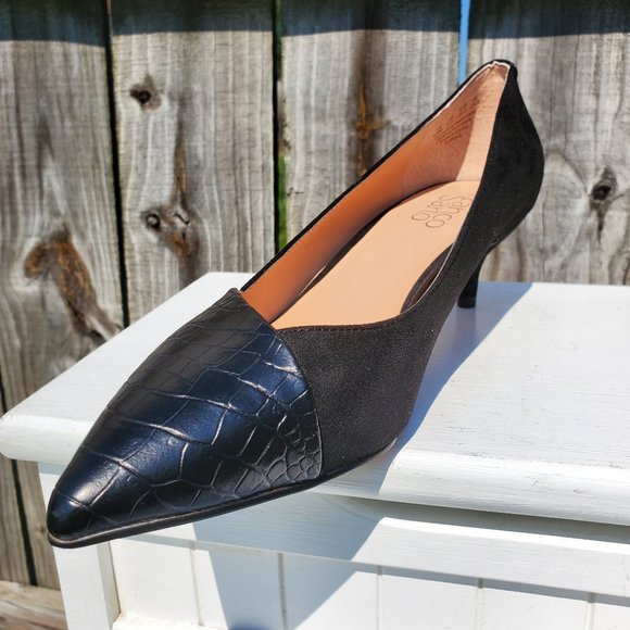 Franco Sarto | Shoes | Nwot Franco Sarto Kitten Heel Black Pumps | Poshmark
